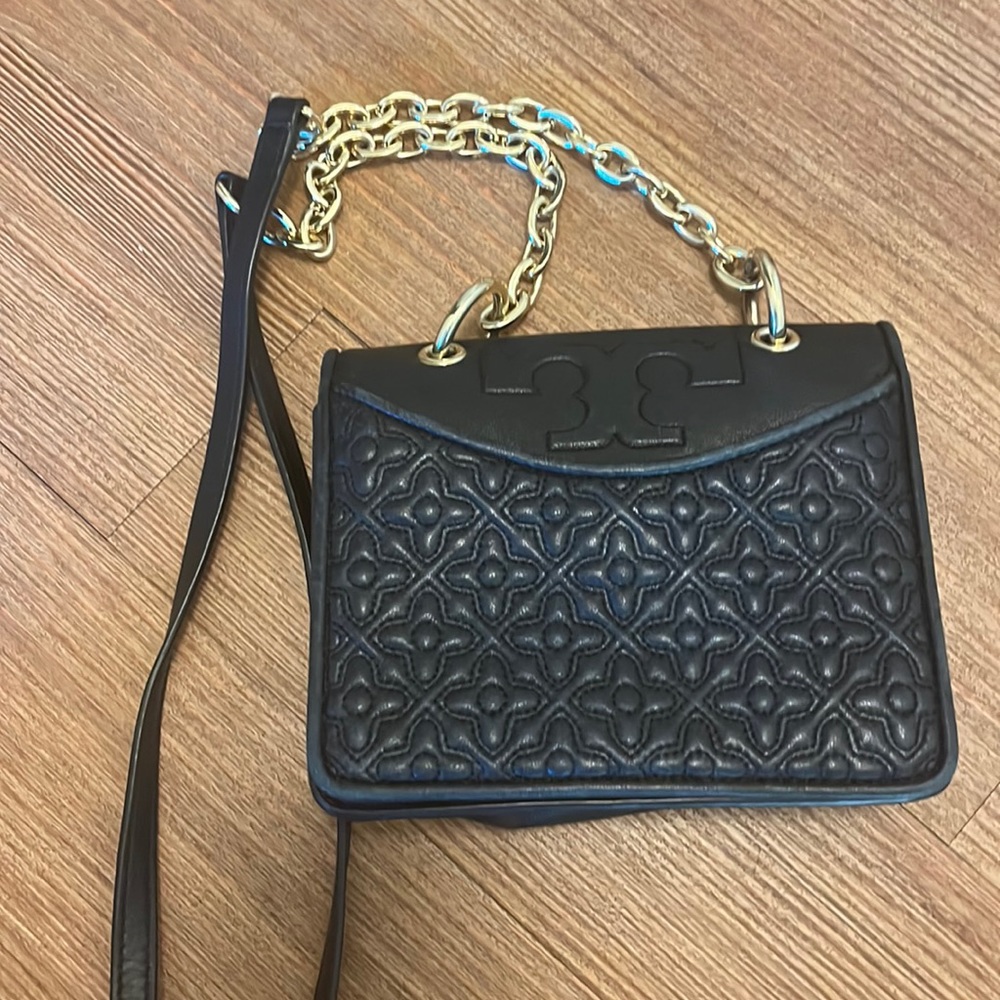 Tory Burch Alexa Mini Shoulder Bag Black - Gem